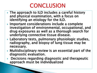 Interstitial lung disease; Basic Understanding and approach | PPTX ...
