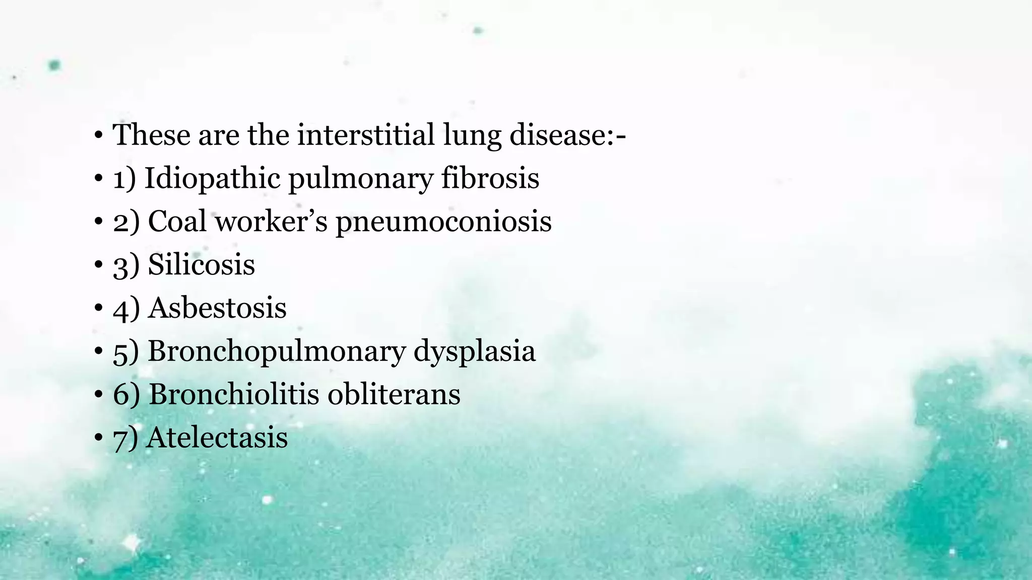 Interstitial lung disease.HR