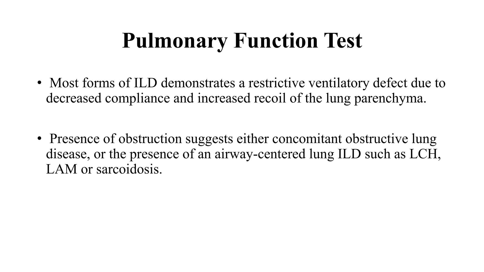Interstitial lung disease | PPTX