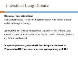 Interstitial Lung Disease | Jindal Chest Clinics | PPT