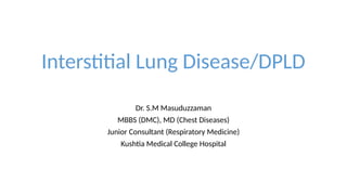 Basics of Interstitial Lung Disease.pptx