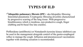 The interstitial lung disease presentation | PPTX
