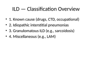 Interstitial lung disease for my students | PPTX
