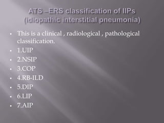 Interstitial lung diseases- HRCT | PPTX