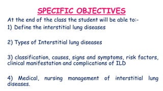 Interstitial lung diseases | PPTX