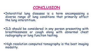 Interstitial lung diseases | PPTX