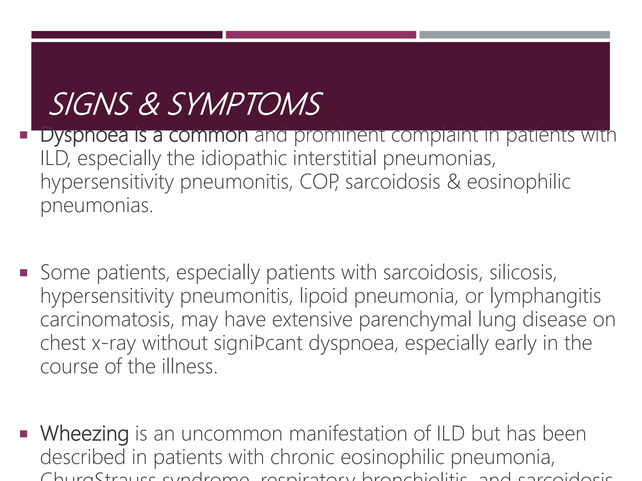 Interstitial Lung Diseases [ILD] Approach to Management | PPTX