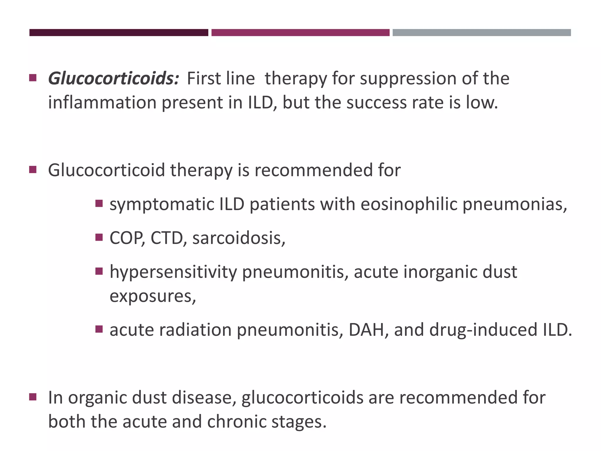 Interstitial Lung Diseases [ILD] Approach to Management | PPTX