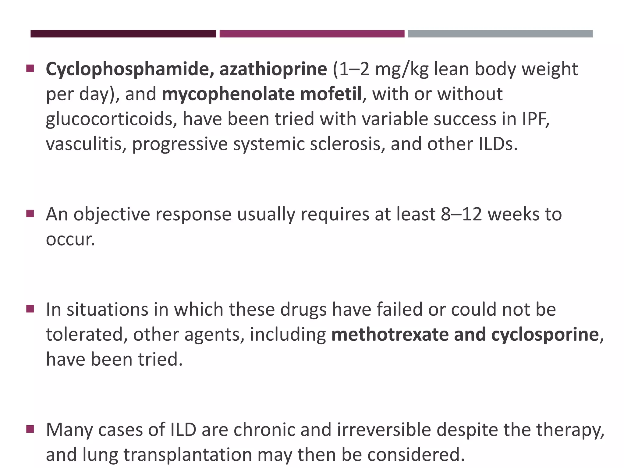 Interstitial Lung Diseases [ILD] Approach to Management | PPTX