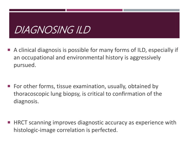 Interstitial Lung Diseases [ILD] Approach to Management | PPTX