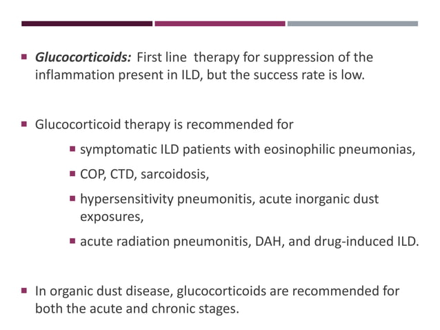 Interstitial Lung Diseases [ILD] Approach to Management | PPTX