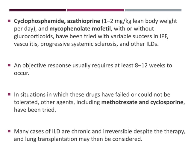 Interstitial Lung Diseases [ILD] Approach to Management | PPTX