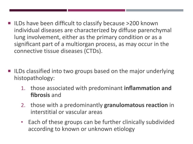 Interstitial Lung Diseases [ILD] Approach to Management | PPTX