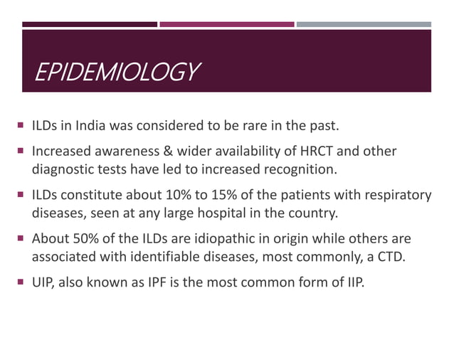 Interstitial Lung Diseases [ILD] Approach to Management | PPTX