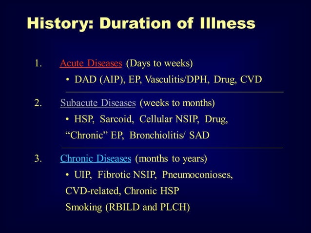 Diffuse parenchymal lung diseases (Postgraduate course) | PDF | Lung ...
