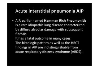 Interstitial lung diseases radiology | PDF