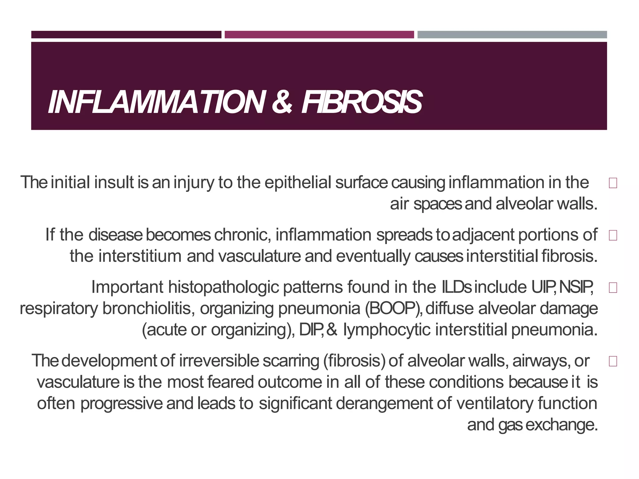 Interstitial lung fibrosis diseases | PPTX