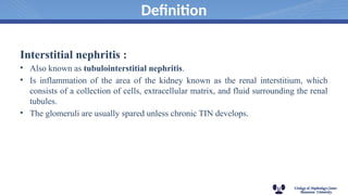 interstitial nephritis,acute and chronic | PPTX