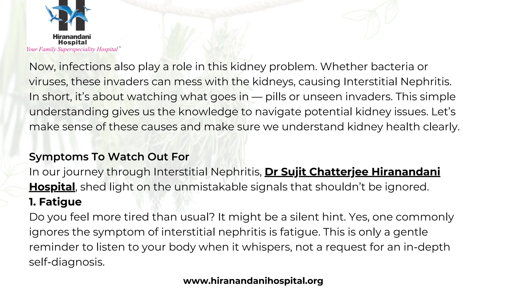 Interstitial Nephritis Causes, Symptoms, And Diagnosis - Hiranandani ...
