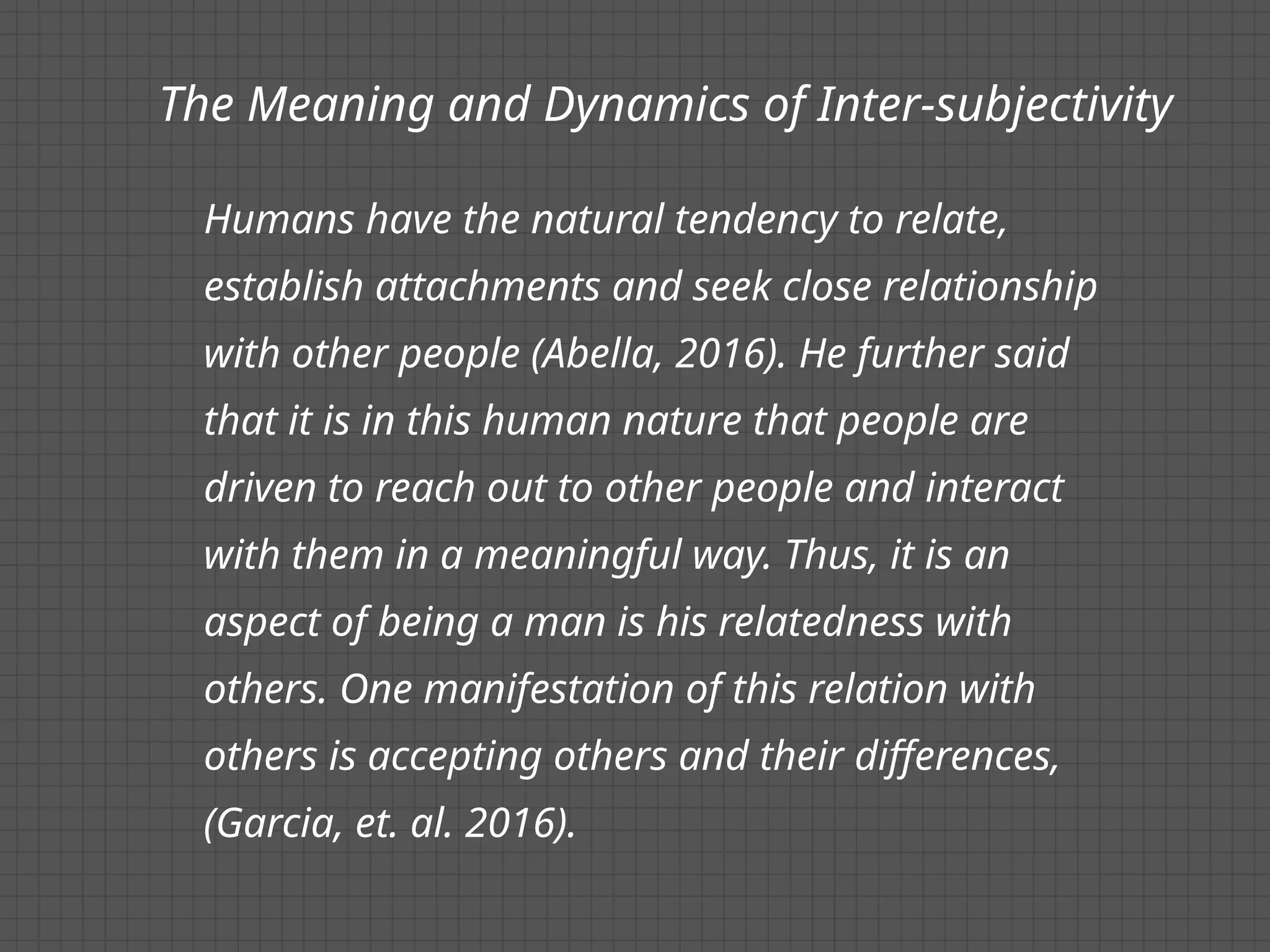 Intersubjectivity. Introduction to the Philosophy | PPTX