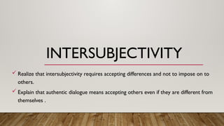 Intersubjectivity second quarter lesson in philopptx | PPTX