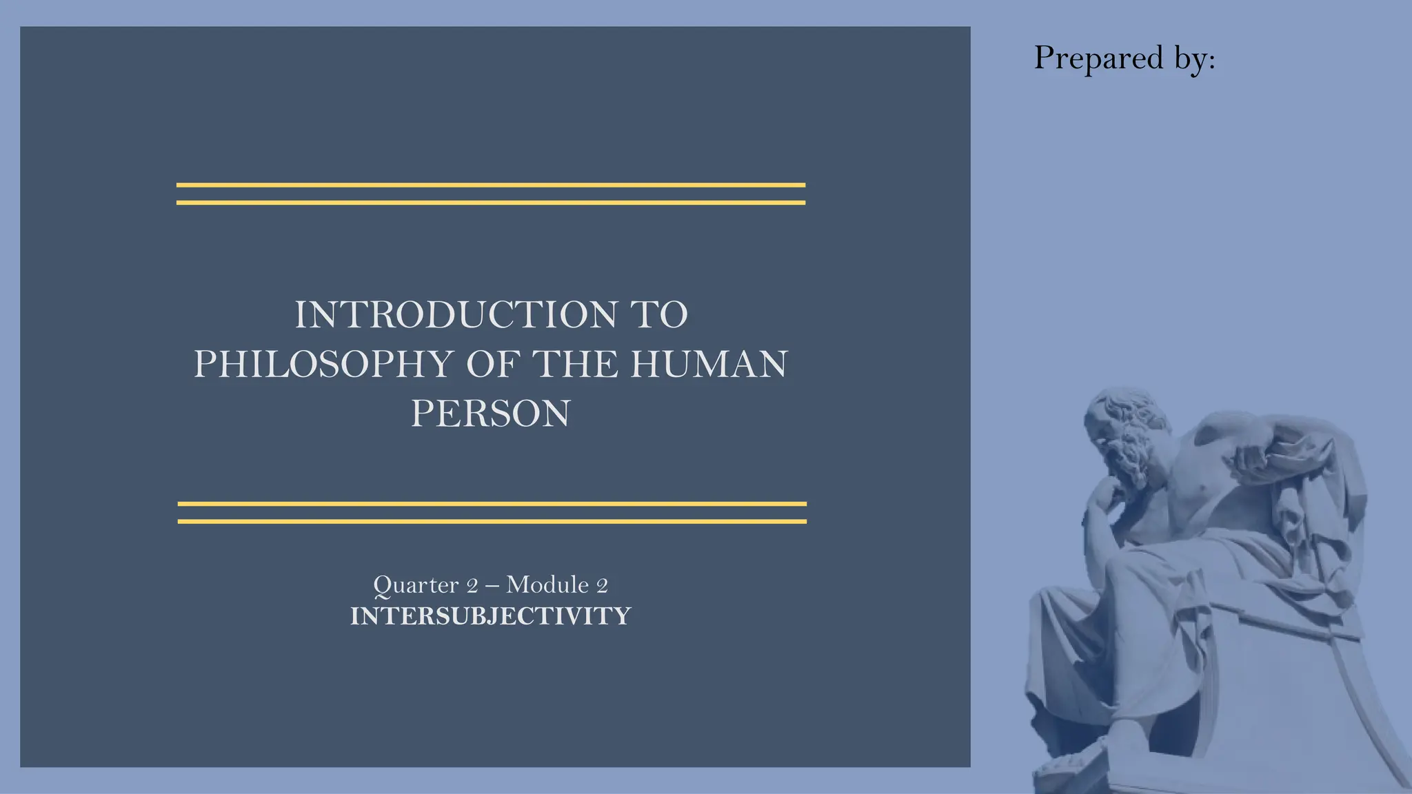 INTERSUBJECTIVITY - a powerpoint presentation | PPTX