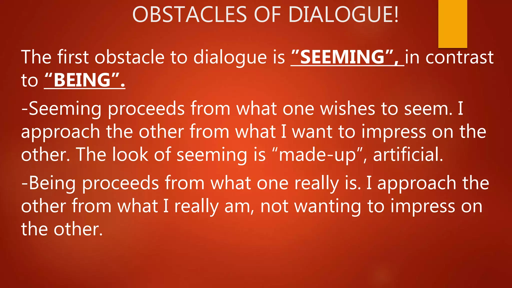 Intersubjectivity: Dialogue Vs Monologue | PPTX