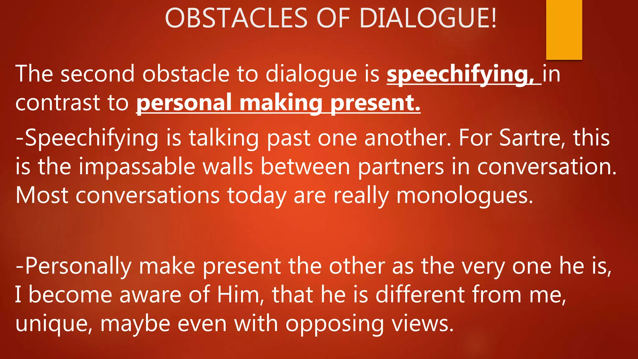 Intersubjectivity: Dialogue Vs Monologue | PPTX
