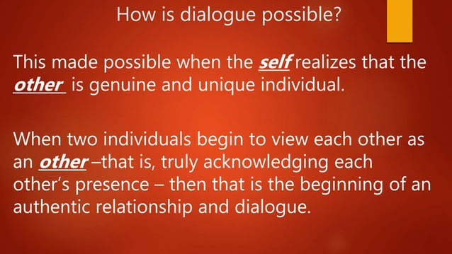 Intersubjectivity: Dialogue Vs Monologue | PPTX