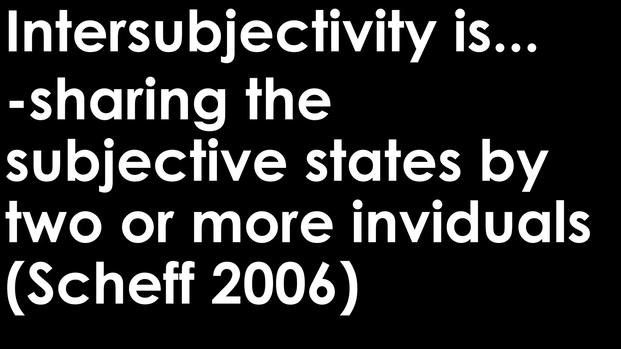 Intersubjectivity | PDF