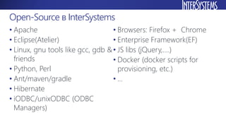 Новый InterSystems: open-source, митапы, хакатоны | PPT