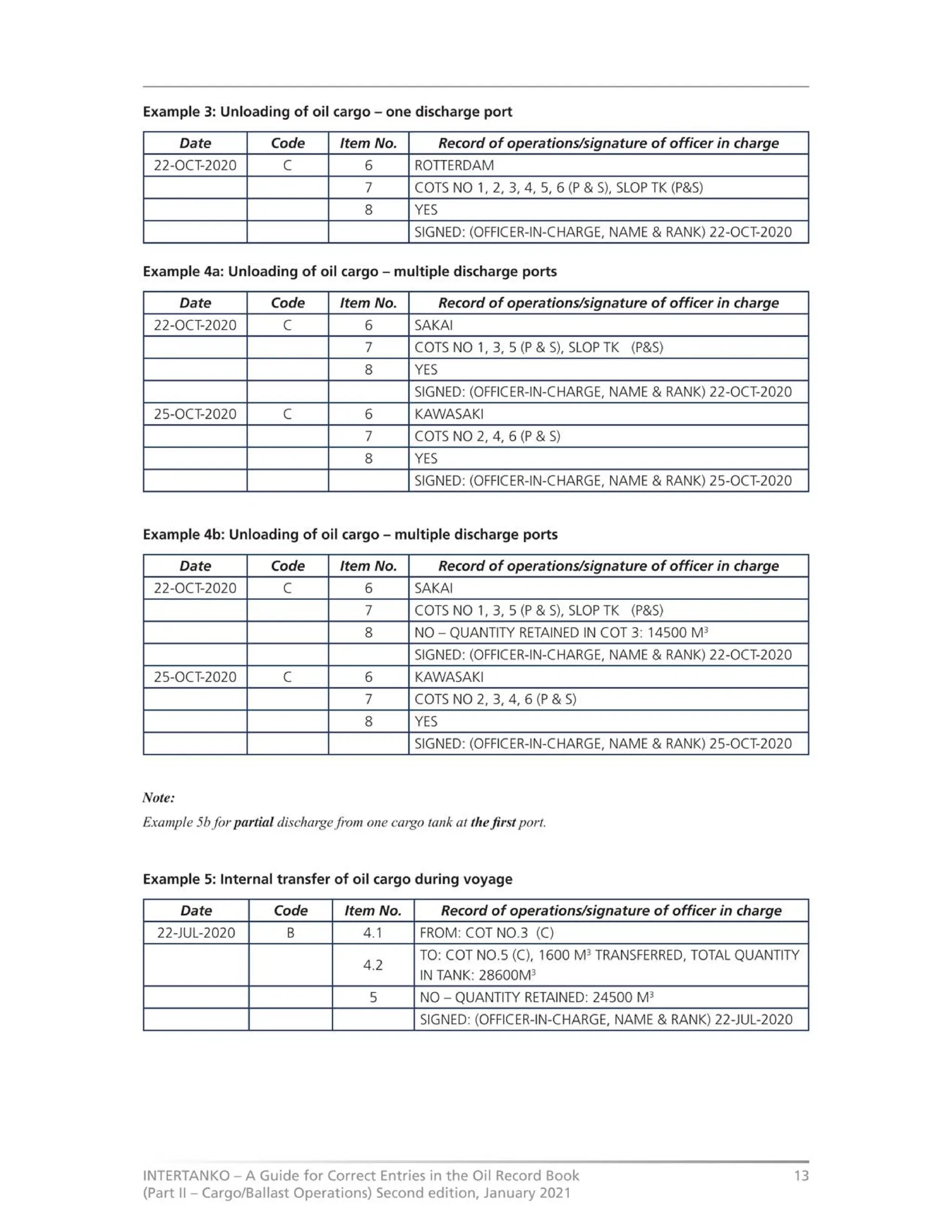INTERTANKO - A Guide for Correct Entries in the Oil Record Book Part II ...