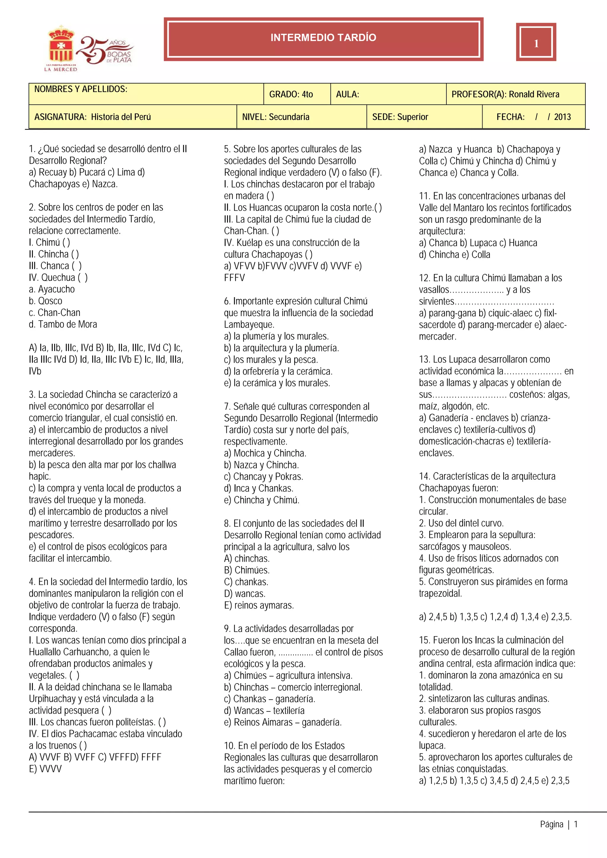 INTERMEDIO TARDÍO | PDF