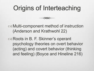 Interteaching Online and Face-to-Face | PPT