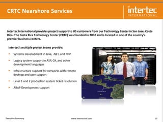 Intertec International Executive Summary 10 20 10 | PPT