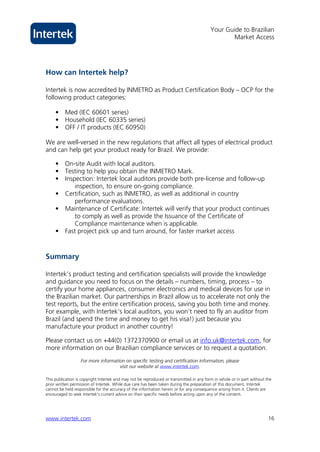 Intertek your guide-to_brazil_market_access your guide to brazilian ...