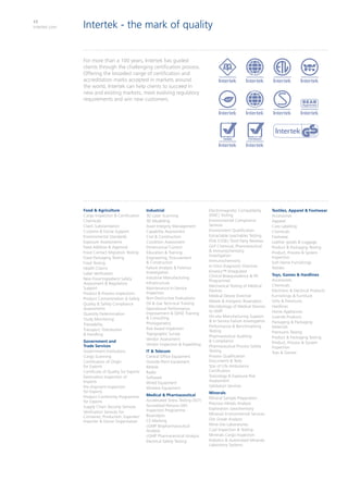 Intertek Corporate Brochure 2012 | PDF
