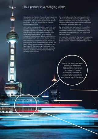 Intertek Corporate Brochure 2012 | PDF