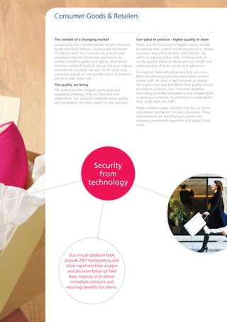 Intertek Corporate Brochure 2012 | PDF