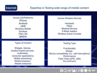 Intertek Testing Services Overview | PPT