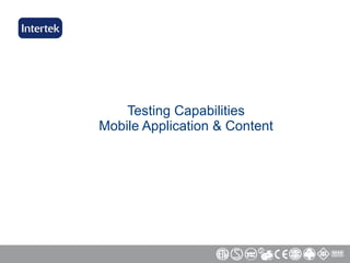 Intertek Testing Services Overview | PPT