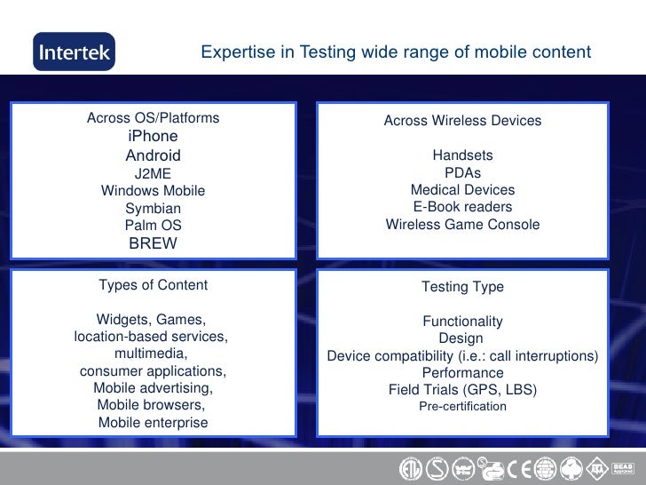Intertek Testing Services Overview