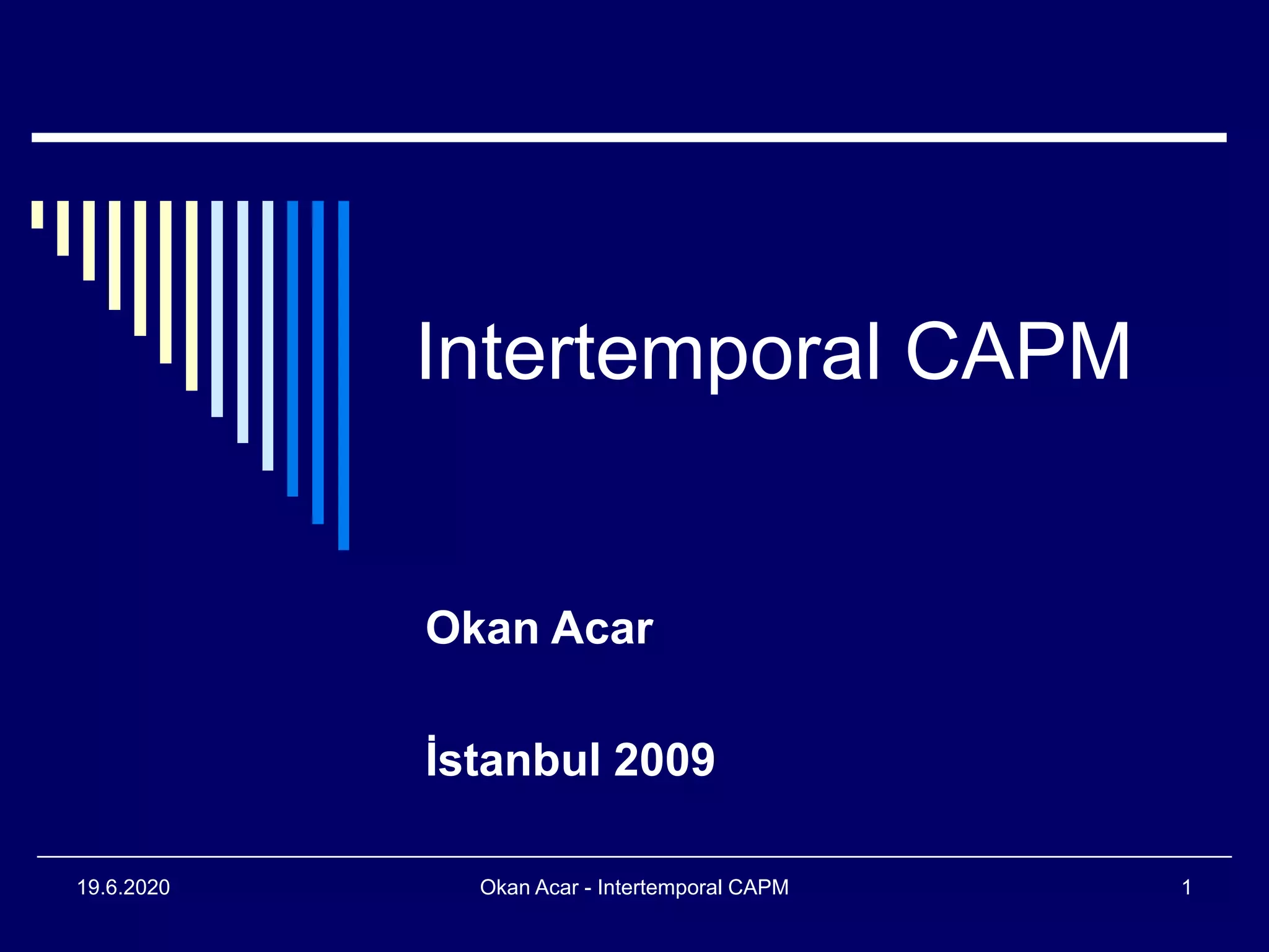 Intertemporal CAPM | PPT