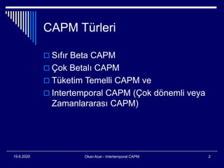 Intertemporal CAPM | PPT