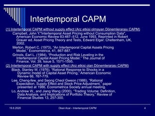 Intertemporal CAPM | PPT