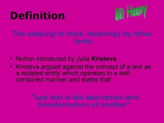 Media Intertextuality | PPT