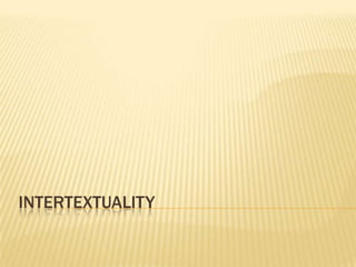 Intertextuality | PPTX | Music Video | Genres