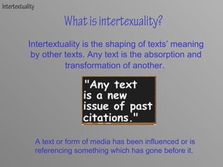 Intertextuality | PPT