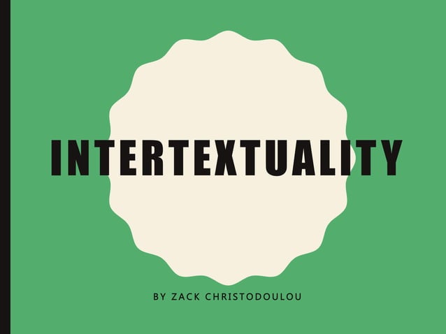 Intertextuality | PPTX