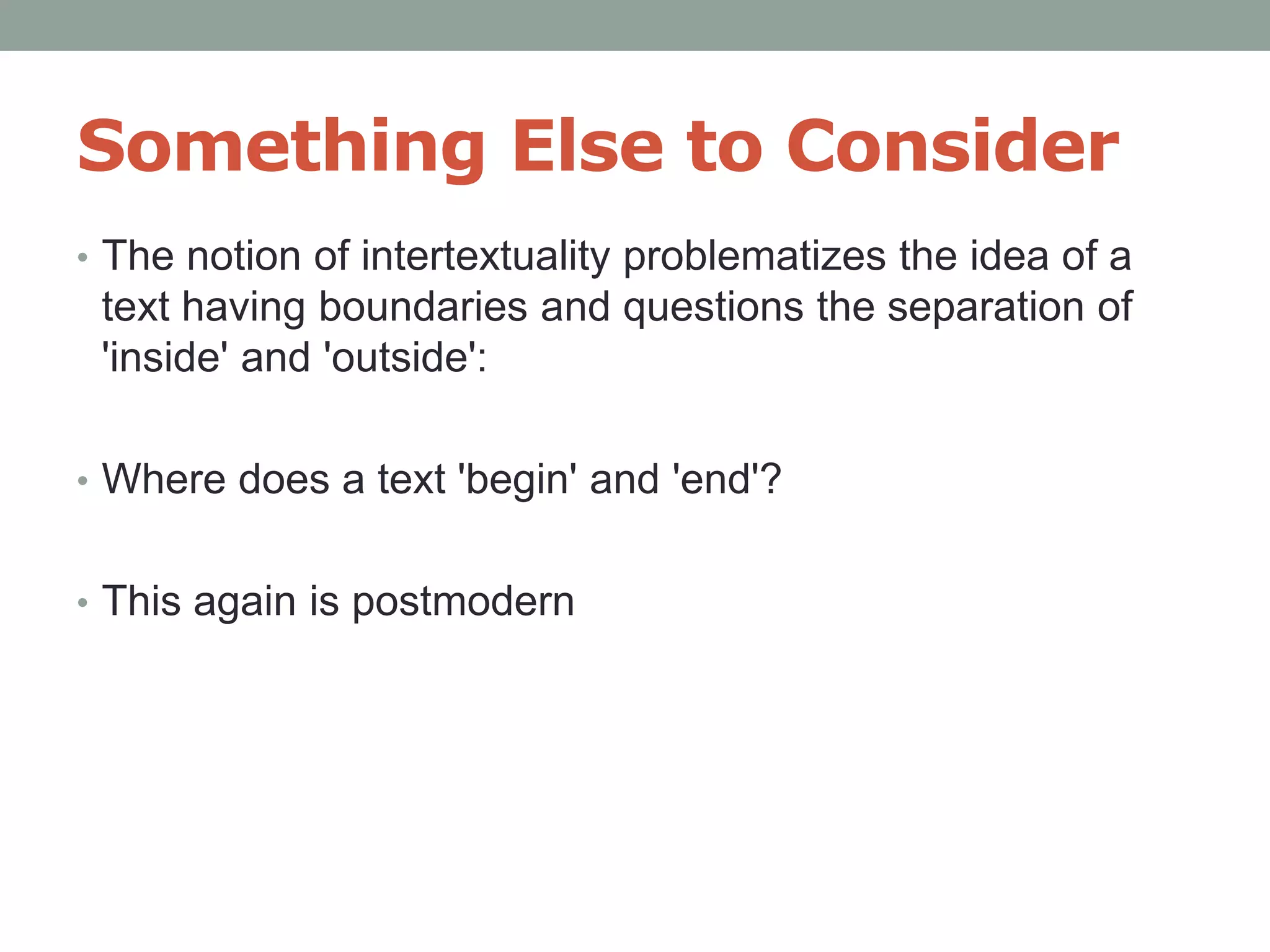 Intertextuality | PPTX